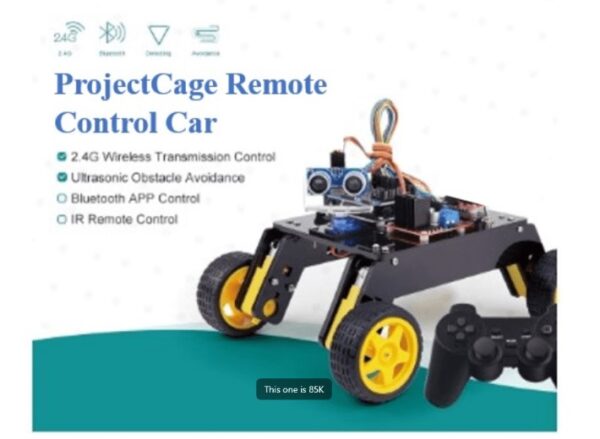 Wireless Controlled Robotic Car - PROJECTCAGE